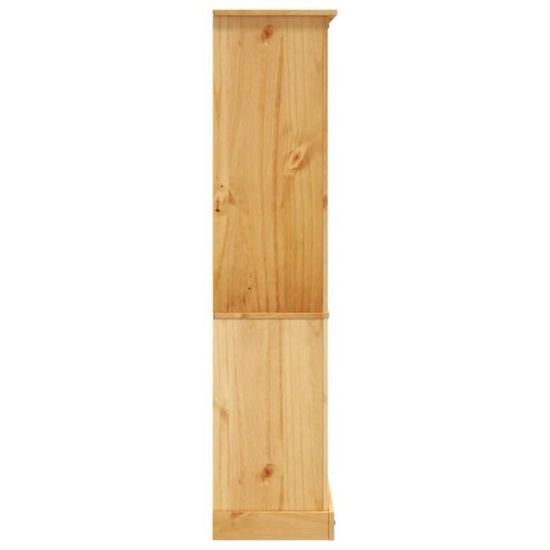 ZERODIS Bibliothèque 5 niveaux Gamme Corona Pin mexicain 81x40x170 cm ...