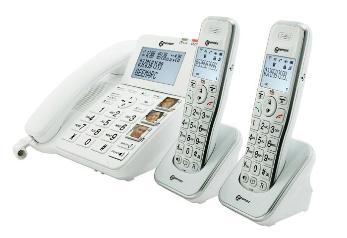 Telephone fixe - pack telephones Geemarc telecom - AMPLIDECT COMBI 295 ...