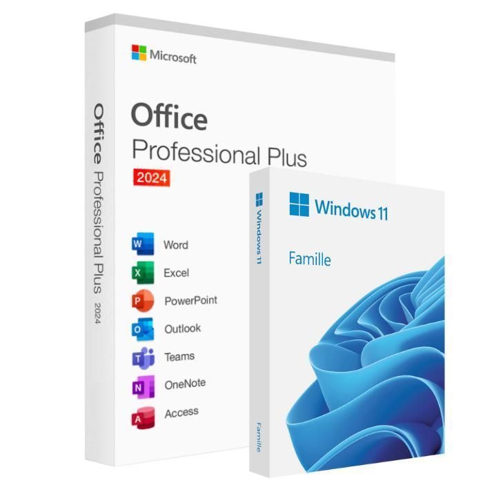 Superpack Windows 11 Famille Microsoft Office 2024 Pro Plus Licences ...