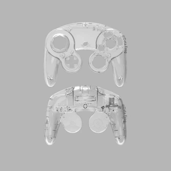 Clair - DATA FROG-Coque de protection pour manette Nintendo NGC ...
