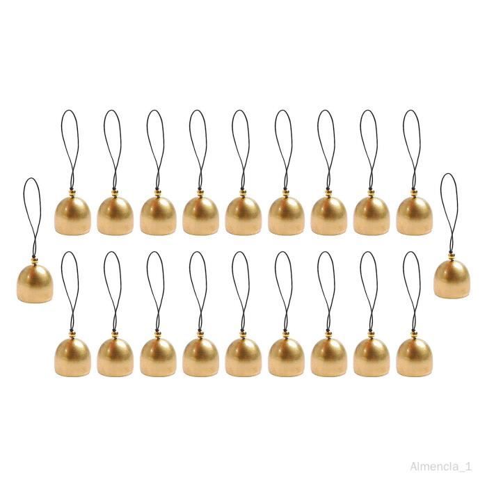20x mini cloche décorations de noël carillon éolien cloches en laiton ...