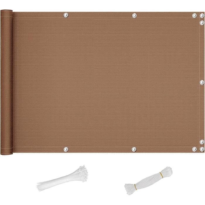 Brise Vue Balcon 120X200Cm Écran De Balcon Uv Résistant Imperméable ...