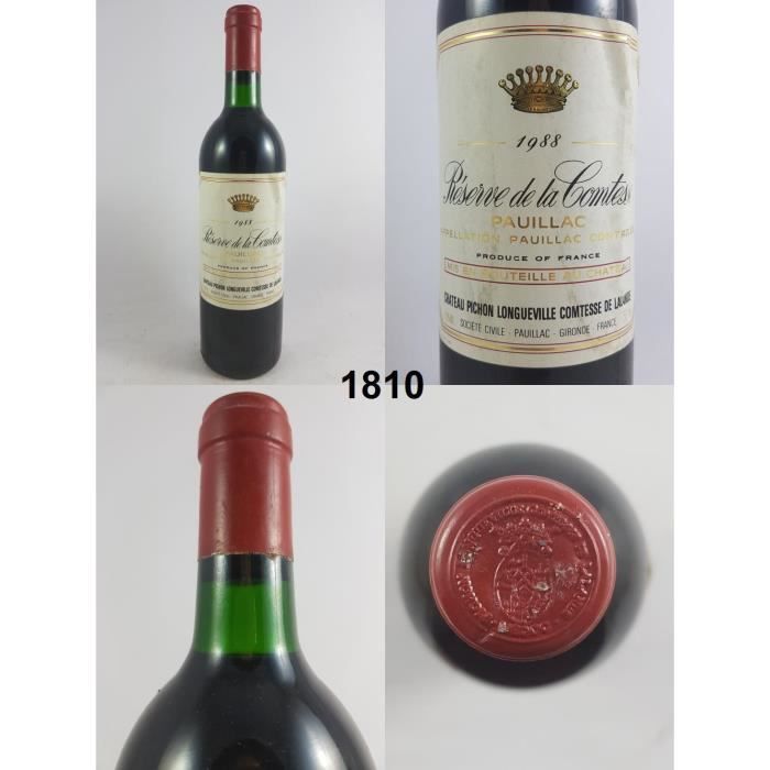 Réserve de la Comtesse 1988 - N° : 1810, Pauillac, Rouge - La cave ...