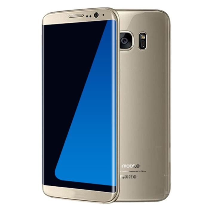 Telephone Portable Grand Ecran Or S8+ 16Go HD 18：9 (Double SIM-Quad ...
