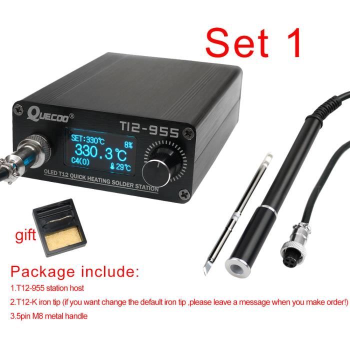 Station de soudage électronique, fer à souder numérique de 1.3 pouces ...