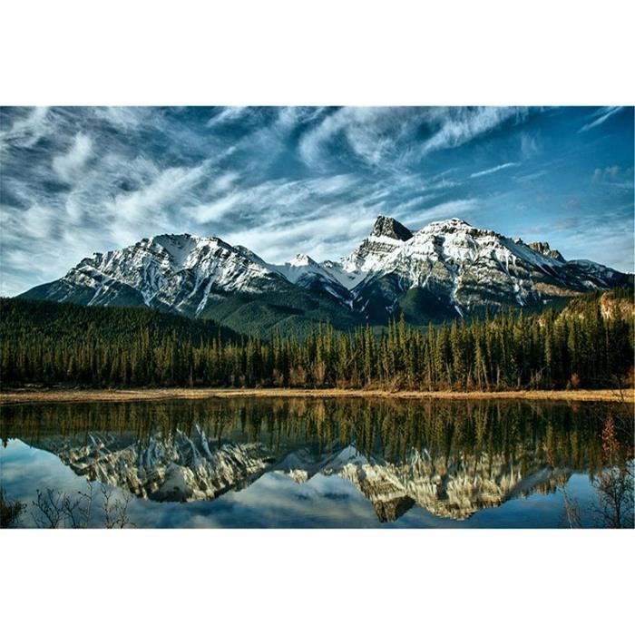 Puzzle 1000 Pices Alberta Mountains Canada Puzzle Classique Kit De ...