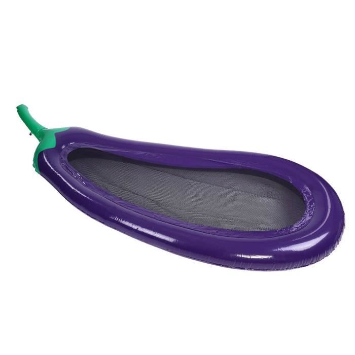 Duokon Flotteur de natation Matelas d'air en forme d'aubergine en PVC ... Duokon Flotteur de natation Matelas d'air en forme d'aubergine en PVC ...