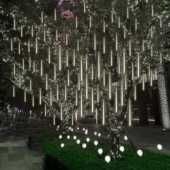 Led Meteor Shower Rain Lights 30Cm 8 Tubes 192 Leds Ip65 Étanche ...