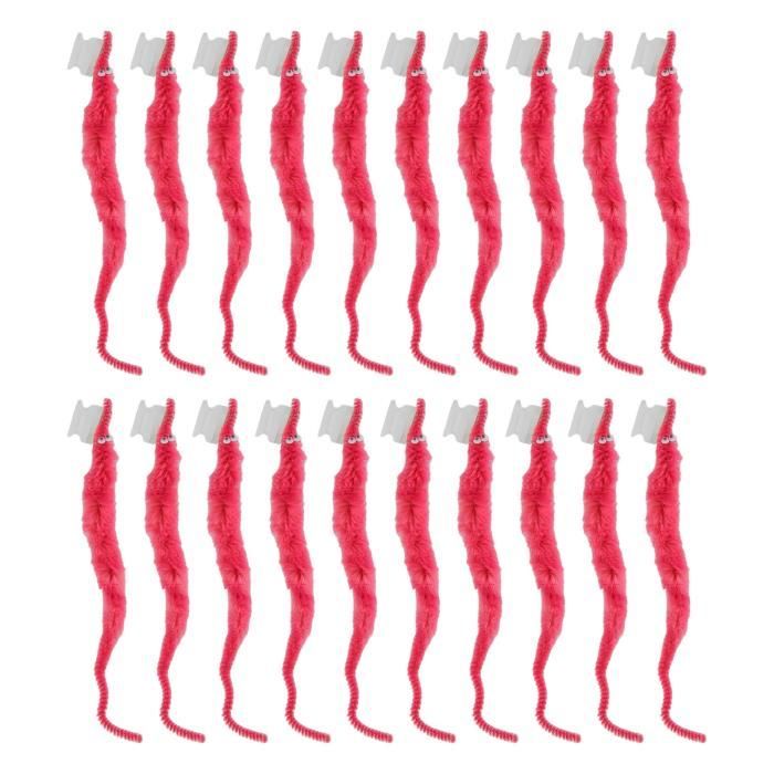 HEN - 20 Pcs Furry Worm Soft Touch Plush Material Cute Style DIY ...
