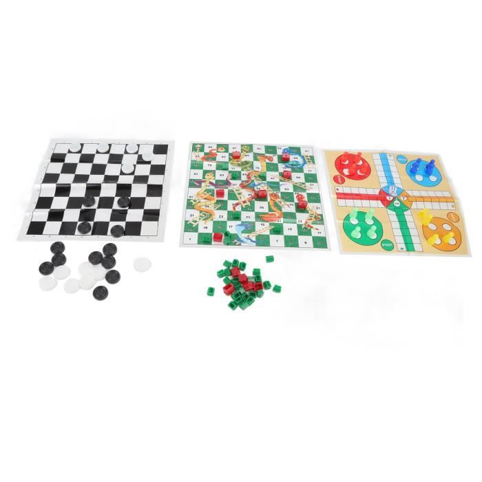 ESTINK Board Games Set, Portable Plastic Durable Clear Pattern Foldable ...