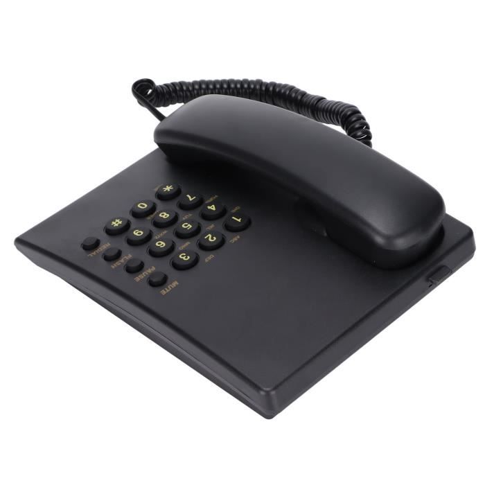 Fdit Téléphone de bureau KX‑T435 Téléphone filaire de bureau Téléphone fixe filaire avec ...