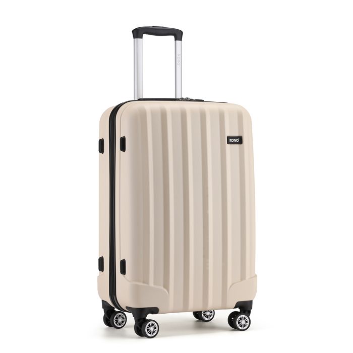 Kono Valise Cabine 55x35x20cm Valise de Voyage Rigide Léger ABS Bagage ...