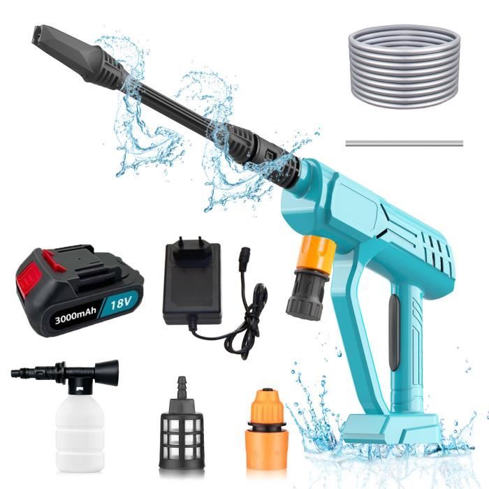 Nettoyeur Pistolet de Lavage voiture MAWIRON 45Bar Sans fil avec Haute ...