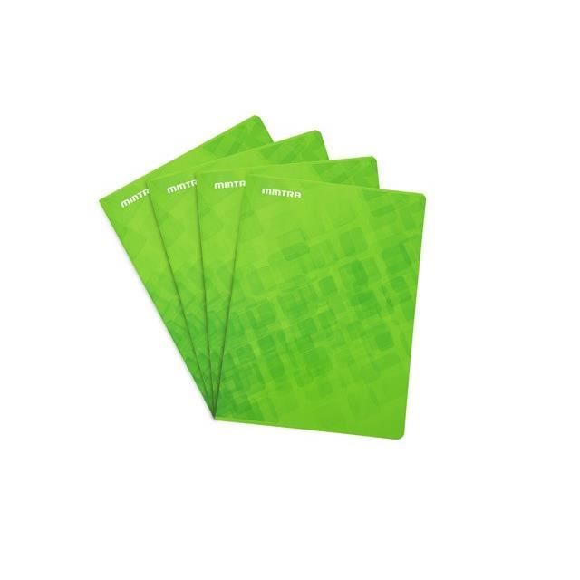 Mintra Lot de 4 Cahiers A4 90 gm Couverture Carton Agraffé Petits ...