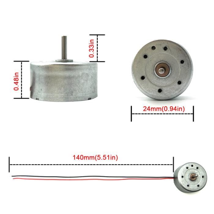 Mxzzand Moteur de bricolage 6 pièces Mini moteur moteur électrique DC ...