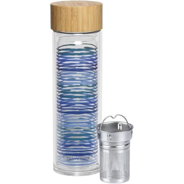 Travel Tea Ocean Waves-Bouteille En Verre À Double Paroi En ...