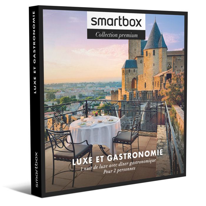 Coffret Cadeau SMARTBOX - Luxe et gastronomie - 1 nuit avec petit ...
