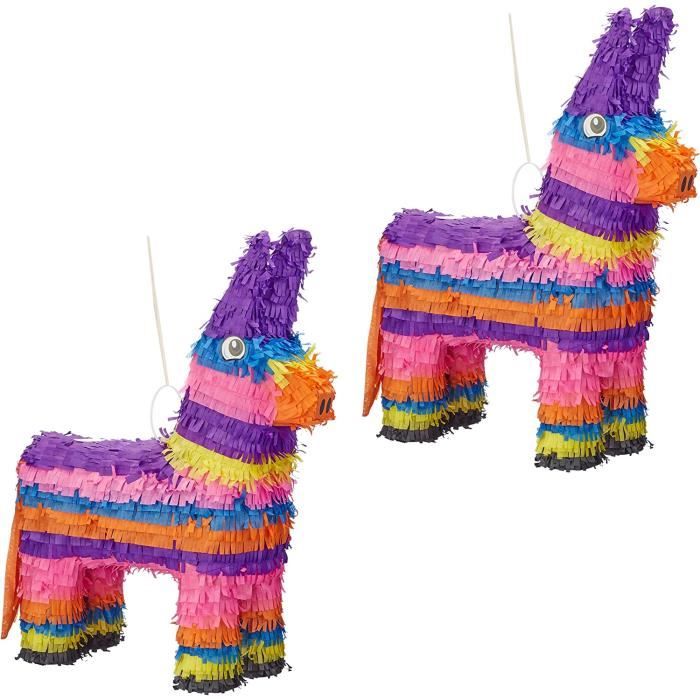 2X Pinata Ane à Suspene pour Enfants à remplir Anniire Jeux décoration ...