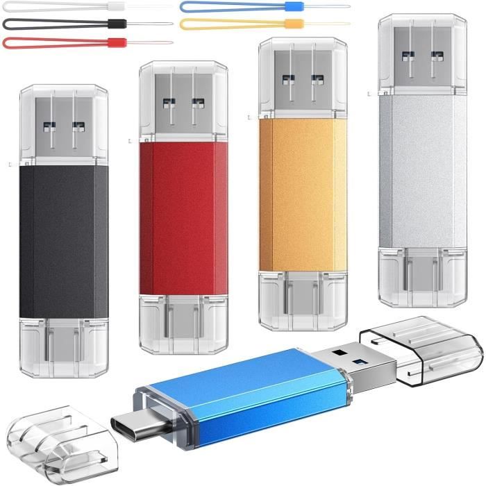 Clé Usb Type C 32 Go, 2 En 1 Type C Et Usb 3.0, Clé Usb C 32 Go Lot De ...