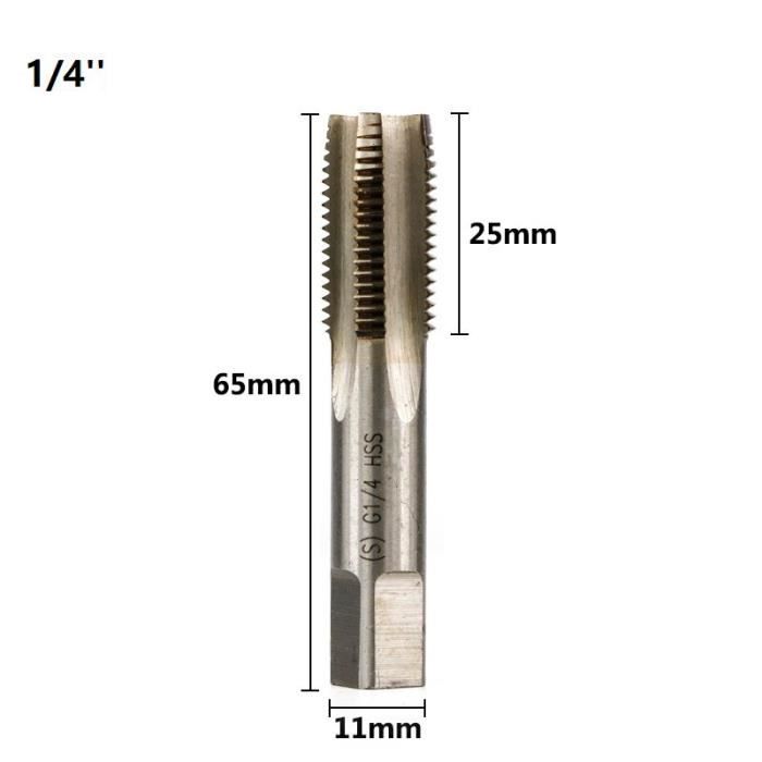 FILIERE - BUSE DE FILAGE - TARAUD,G1I4--Tuyau de robinet conique G1-8 1 ...