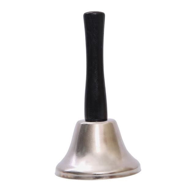 CLOCHE DE SERVICE,Argent--Clochette de noël à main couleur or et argent ...