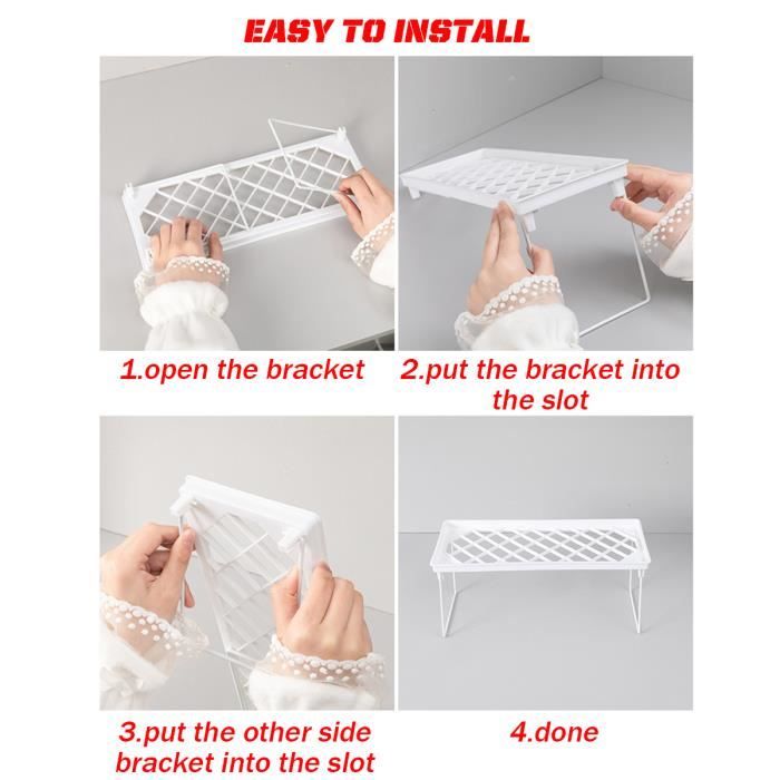 Table de bureau pliable Support de rangement de cuisine Organisateur ...