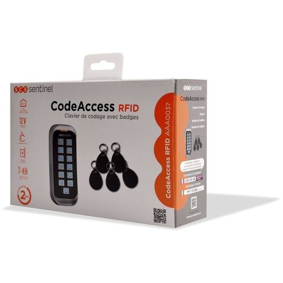 SCS Clavier de codage avec badges 12V - CodeAccess RFID - Cdiscount Bricolage
