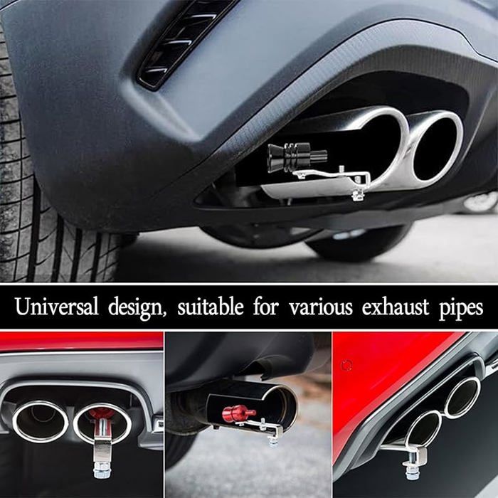 2 Pièces Turbo Whistle Sifflet Pot Echappement Voiture Sifflet ...