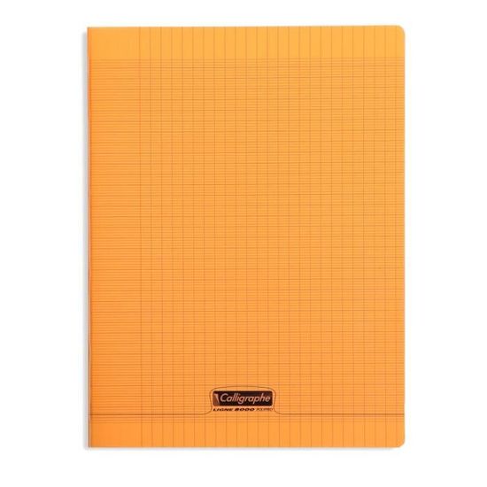 CLAIREFONTAINE Calligraphe Cahier Piqué Polypro Orange 24 x 32 cm 96 ...