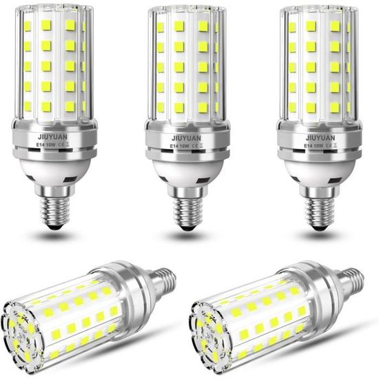 Ampoule Led E14 10W 6000K Blanc Froid 1000Lm Équivalent Ampoules À Incandescence 80W, Ampoules ...