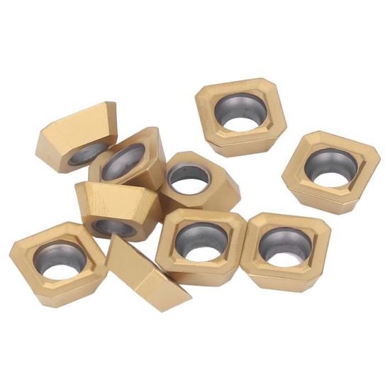 YOSOO Insert d'usinage en acier 10 pièces carbure fraisage insert enduit résistant à l'usure CNC ...