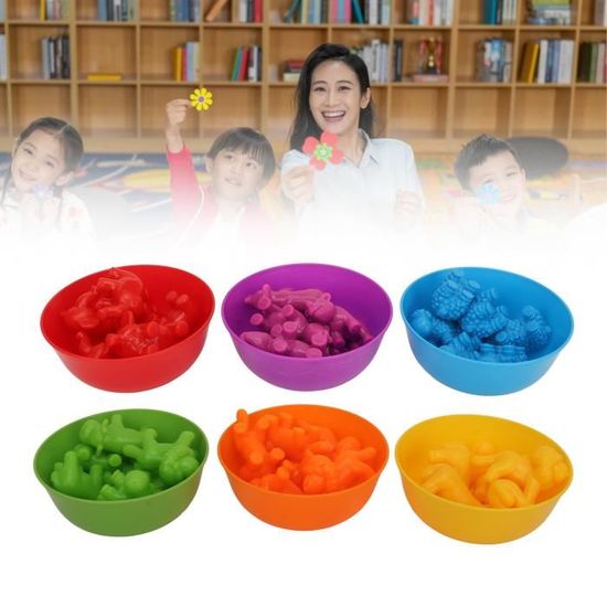 ZERONE Jeu de Tri des Animaux de Comptage - Apprentissage des Couleurs ...