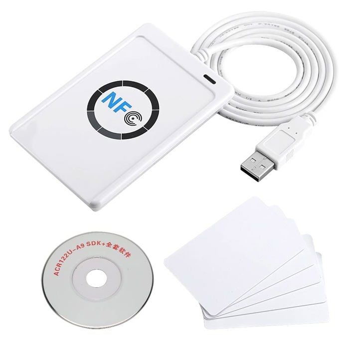 Lecteur de Carte IC, NFC RFID Reader/Writer ACR122U ISO 14443A/B ...