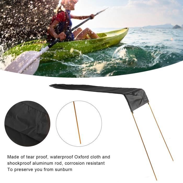 Atyhao Auvent d'ombre de kayak Kayak Shade Canopy Portable Pliable Boat ...