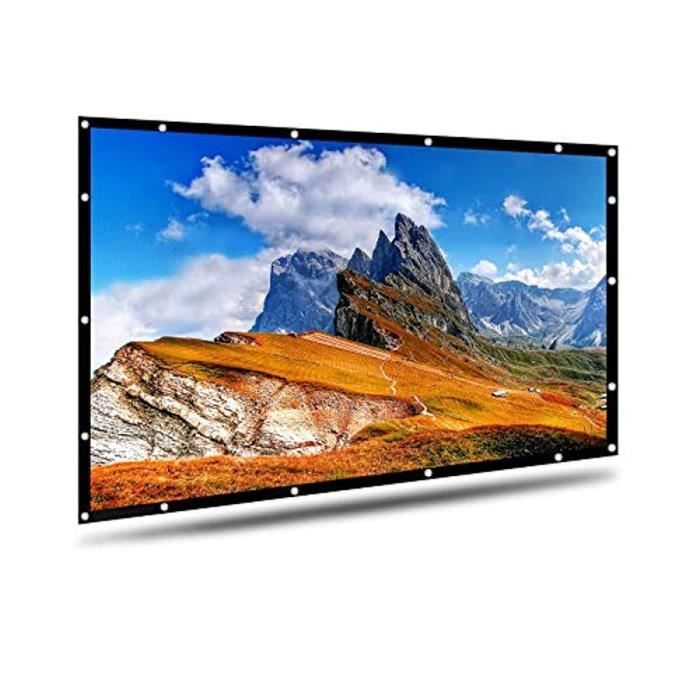 AYAOQIANG Écran de Projection, 4K HD 16: 9 écran 120 Pouces Pliable ...