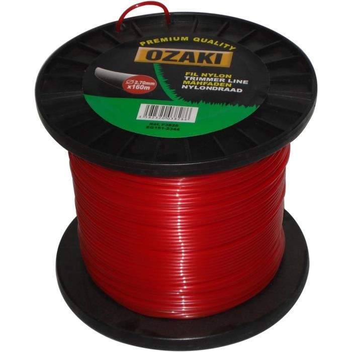 3833 Bobine Fil Nylon Rond Ozaki 160 M X Ø 2,70 Mm[H1383] - Cdiscount Jardin
