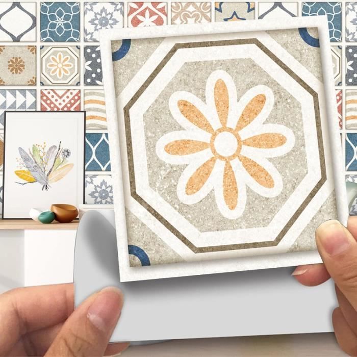 Carrelage Adhésif 15X15 De L'Art Credence Adhesive Pour Cuisine Brique ...