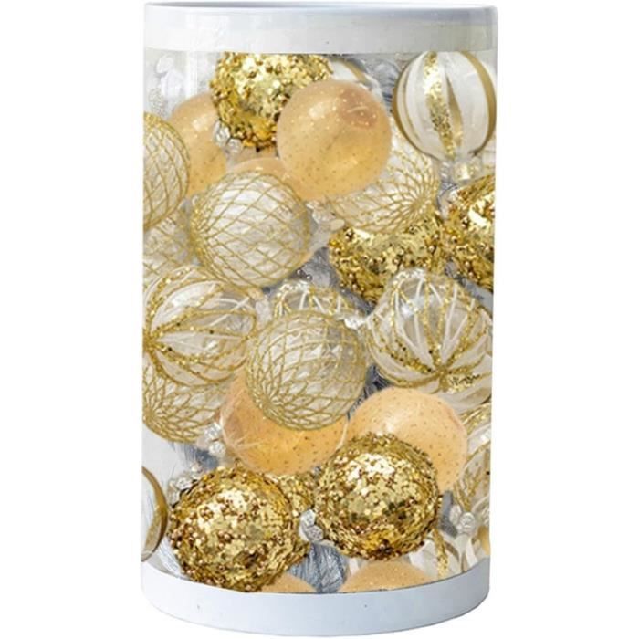 Lot De 20 Boules De Noël Peintes - 6 Cm - Ornées[H7503] - Cdiscount Maison