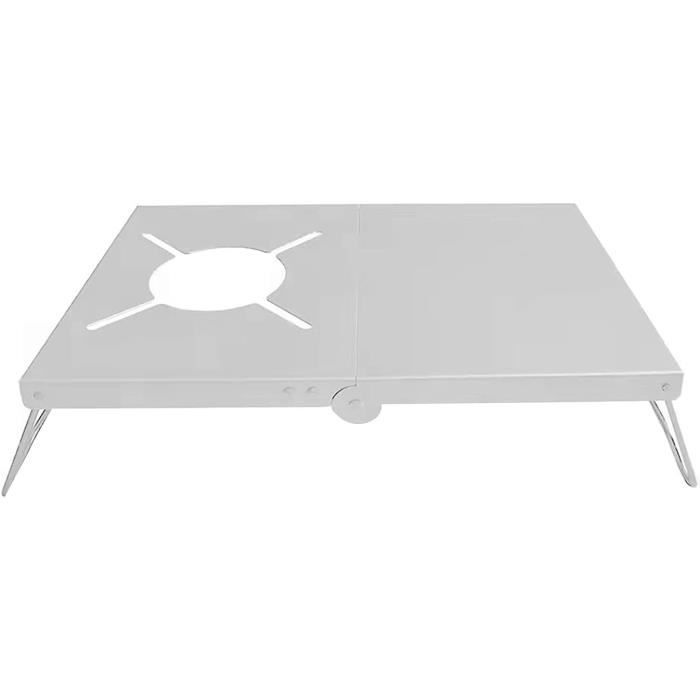 Table de camping, réchaud coupe-vent, support robuste en alliage d ...