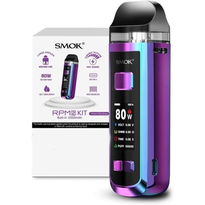 RPM 2 KIT 80W Pod Vape 2000mAh Battery 7ml Capacity RPM 2 Mesh Coil ...