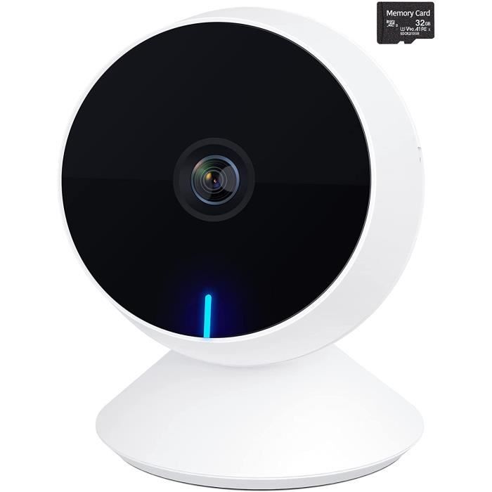 Caméra Surveillance Bébé WiFi 1080P, M1 IP Caméra Intérieure, Détection ...
