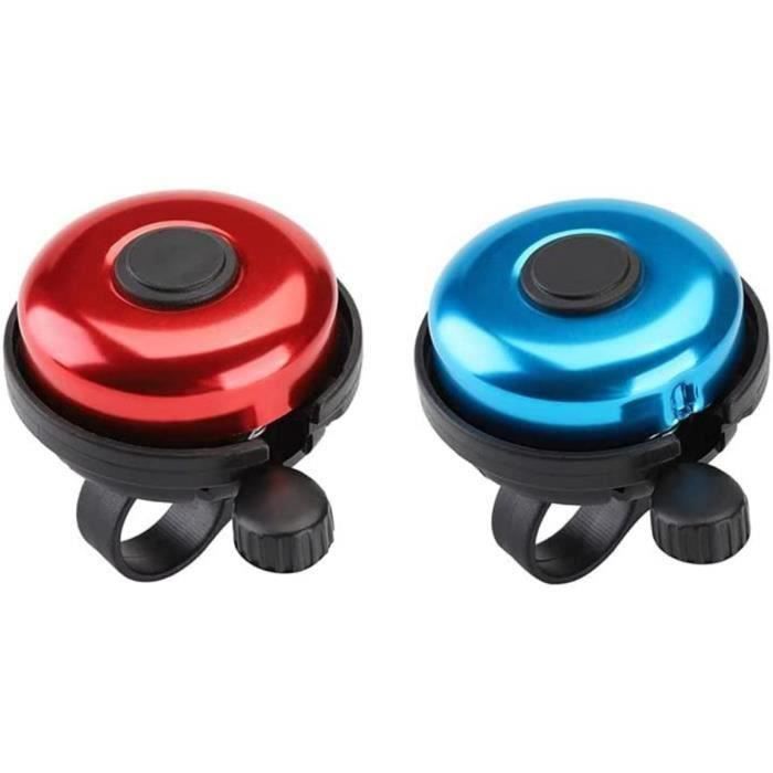Sonnette de vélo - AUTREMENT - Lot de 2 sonnettes - Bleu - Rouge - Vélo ...