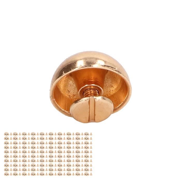 DEX Rivets à tête ronde Rivet champignon, rivets décoratifs 100 ...