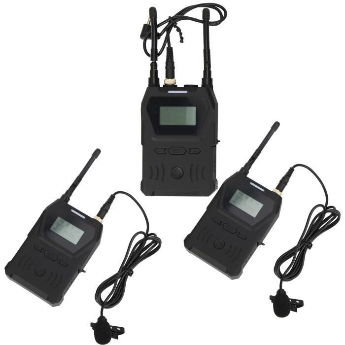 Fdit Microphone Lavalier YELANGU Microphone à Cravate Sans Fil UHF ...