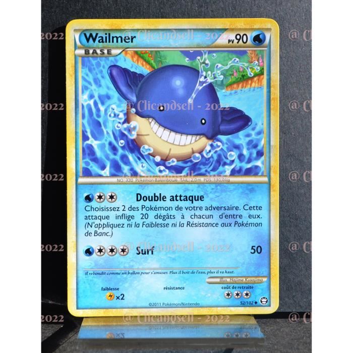 Carte Pokémon 52-102 Wailmer 90 PV HS Triomphe NEUF FR - Cdiscount Jeux - Jouets