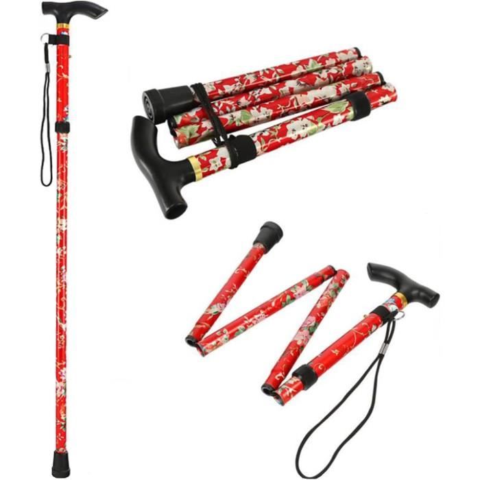 Tangger Canne de Marche Pliante Canne Pliable avec agonne Canne de ...