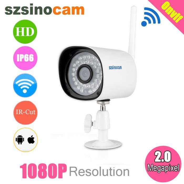 IP Caméra de Sécurité Szsinocam 1080P WiFi 2,0MP ONVIF CCTV Etanche ...