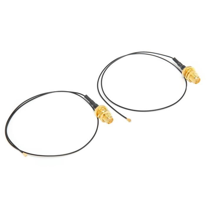 Câble femelle IPEX 4 vers RP-SMA - TMISHION - 30 cm - Connecteur RP-SMA ...