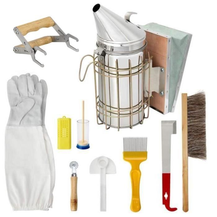 Kit d'outils d'apiculture, kit de démarrage d'abeille de 10 pcs Bee Kit ...
