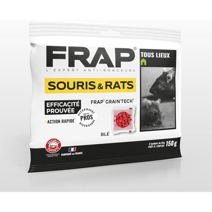 Grain'Tech - Appât Anti Rongeur - Pour Rat Et Souris - Tous Lieux - 6 ...